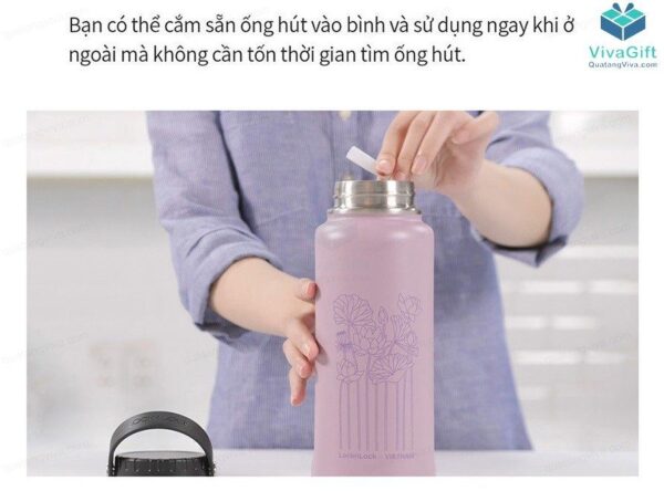 #1 Bình Giữ Nhiệt Lock&Lock 897ml RigaTumbler LHC4160 N