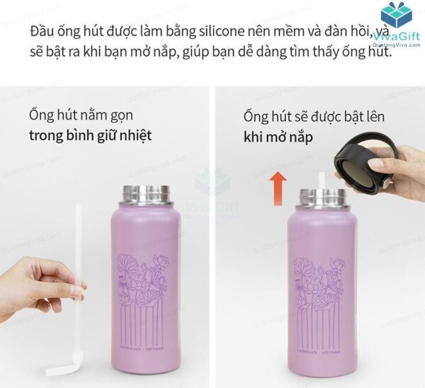 #1 Bình Giữ Nhiệt Lock&Lock 897ml RigaTumbler LHC4160 N