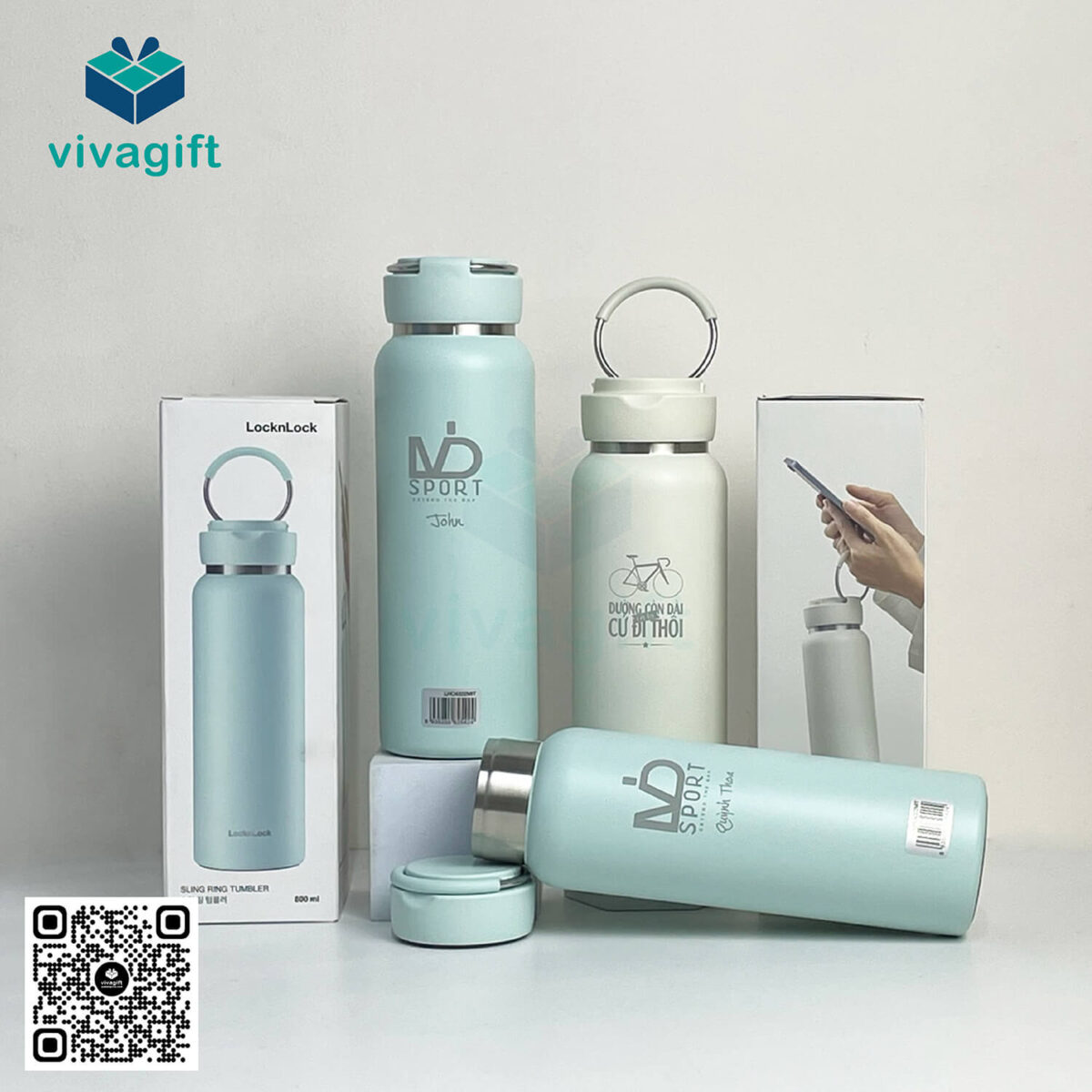 #1 Bình Giữ Nhiệt Lock&Lock 800ml LHC4322 Sling Ring Tumbler