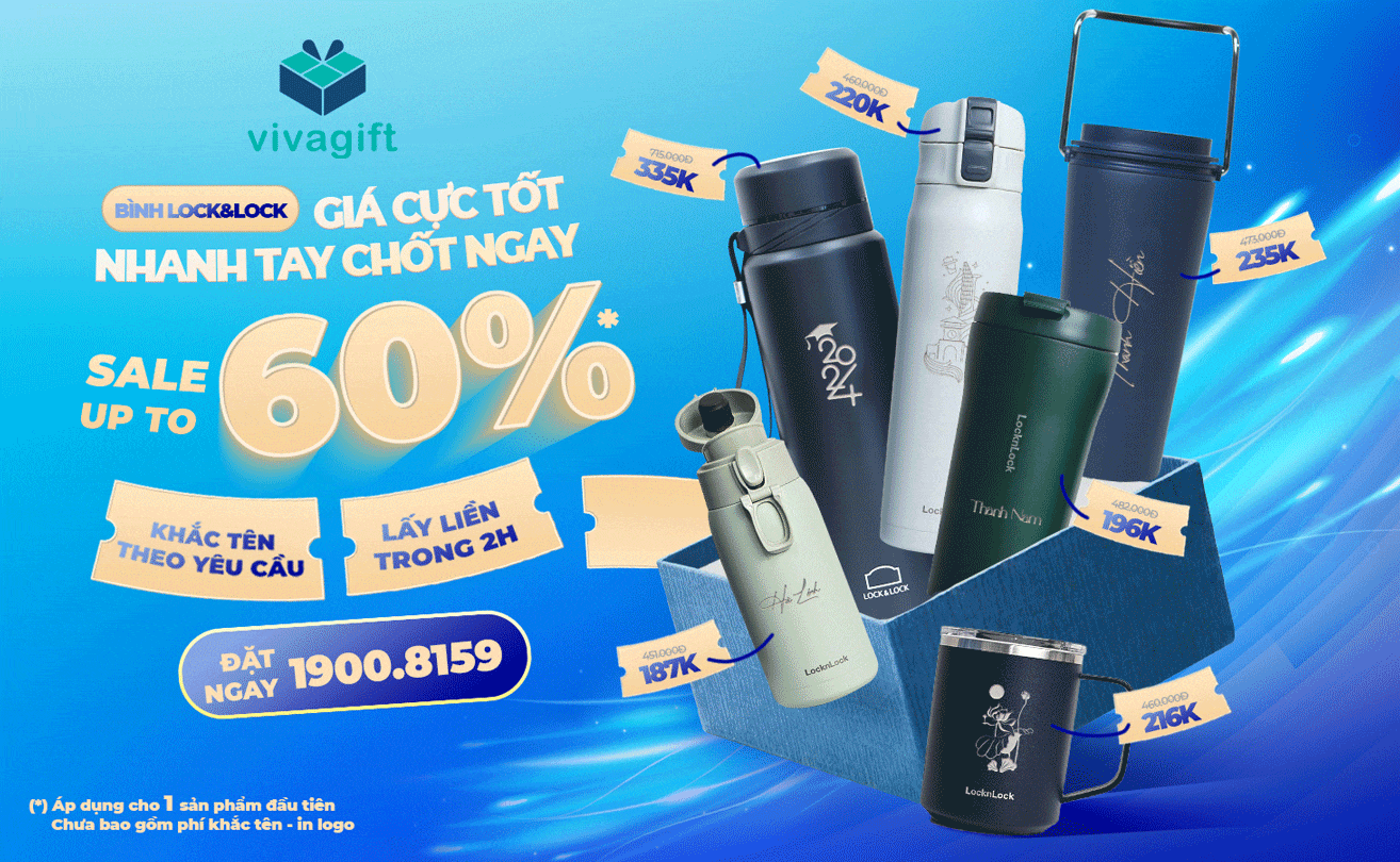 #1 Bình Giữ Nhiệt Lock&Lock Chính Hãng - Khắc Tên, In Logo